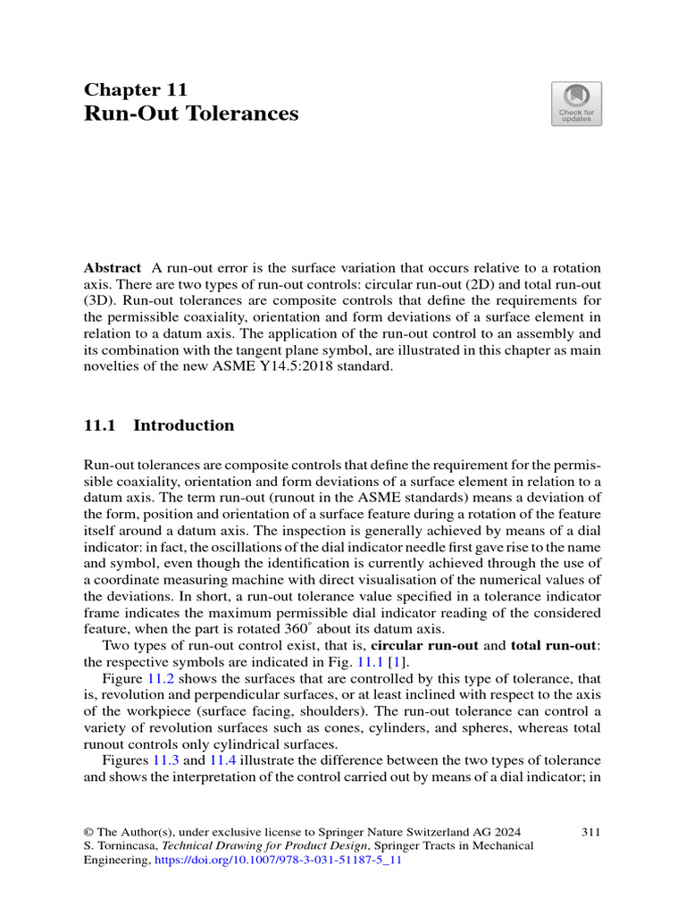 Understanding Run-Out Tolerances | PDF | Rotation | Engineering Tolerance