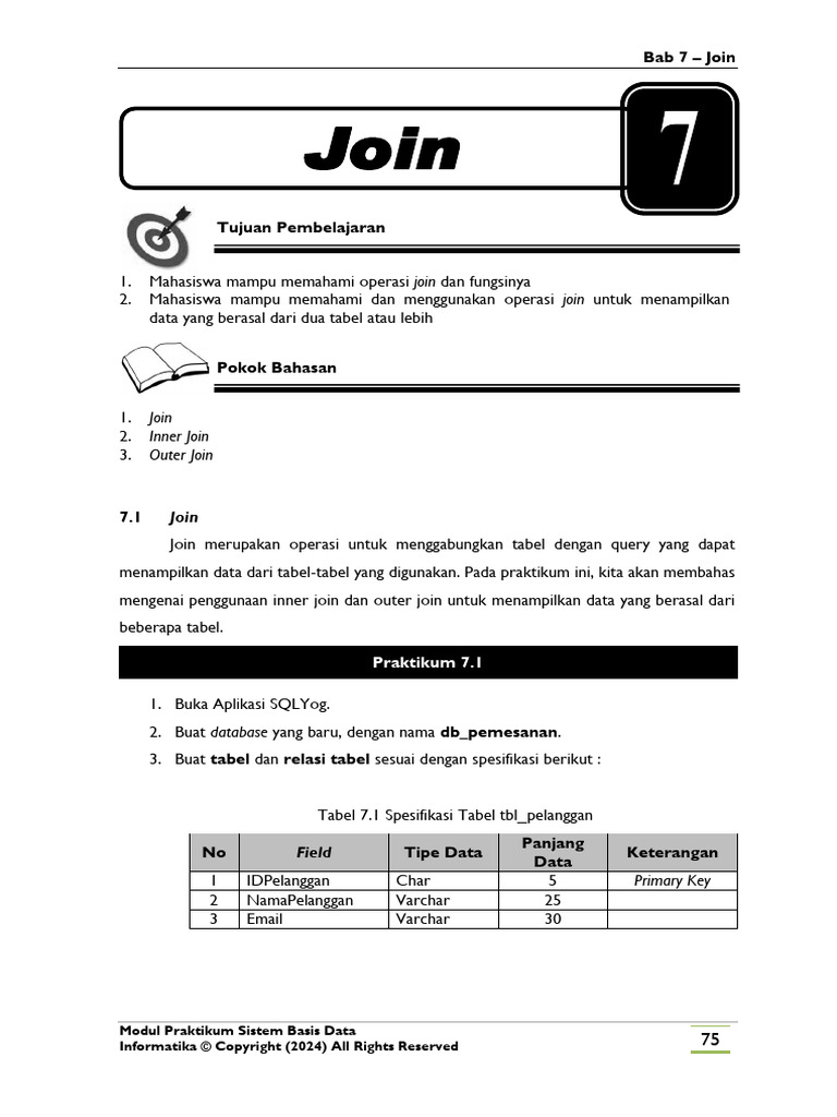 FIX FIX Bab 7 - Join | PDF