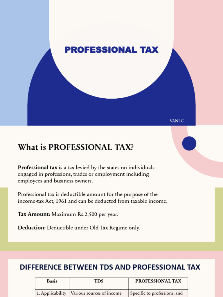 Understanding Professional Tax in India | PDF