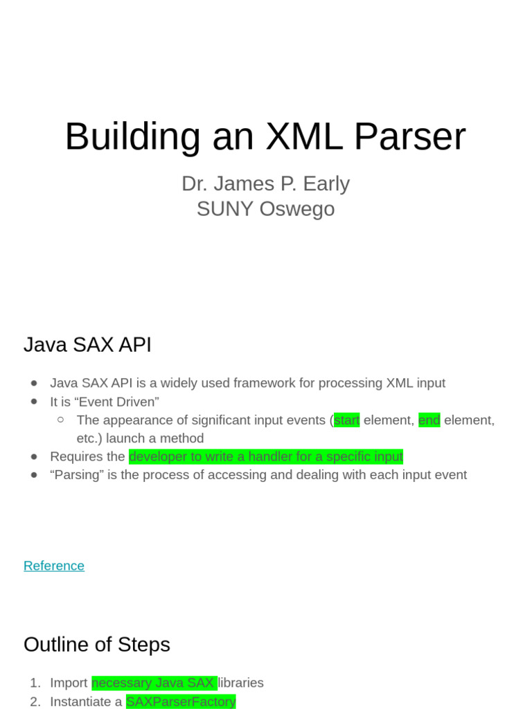 Csc241.10 Building An XML Parser | PDF | Xml | Software Development