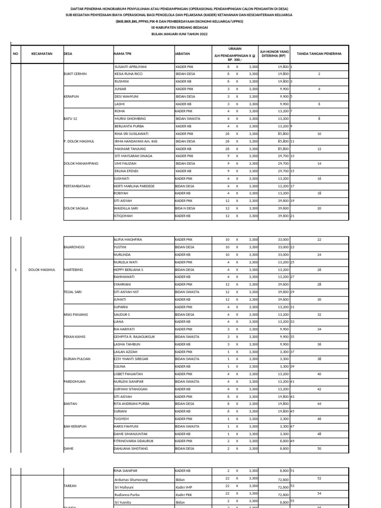 FORMAT CATIN JAN-JUN FIX SEKAB (1) | PDF