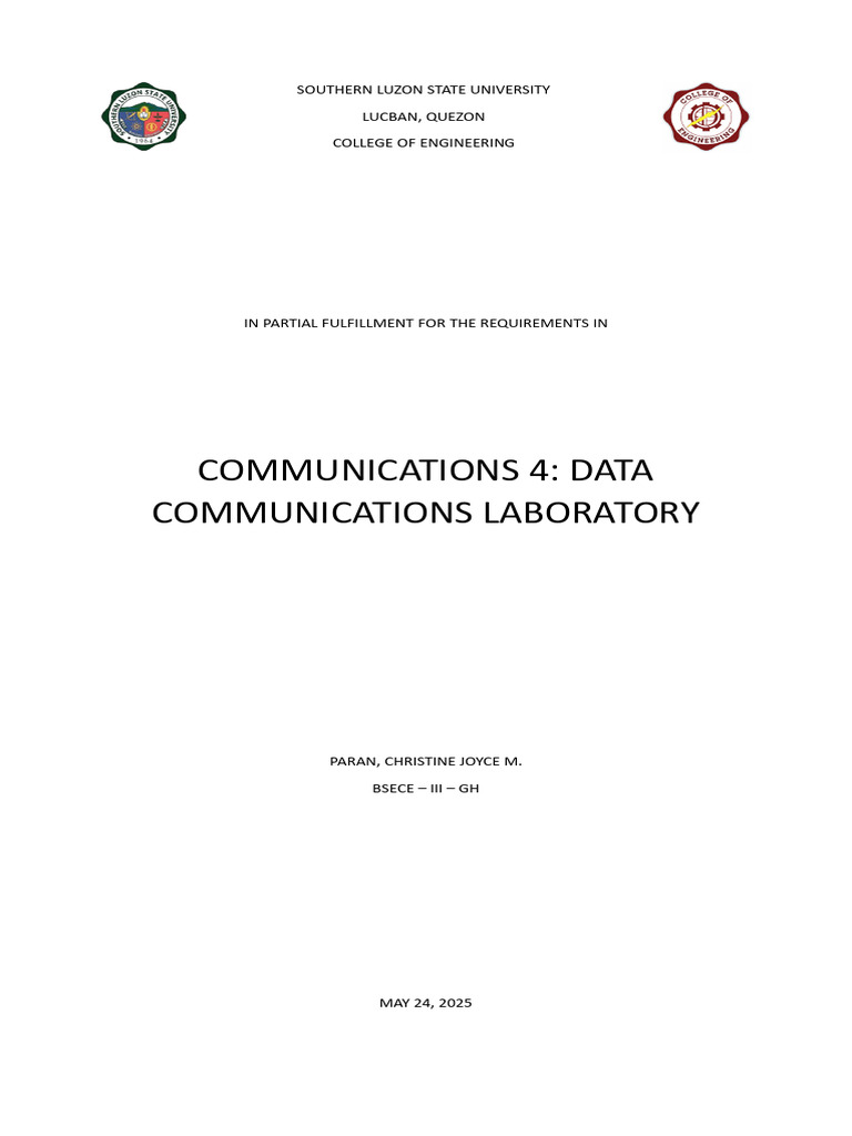Compilation Lab Acts and Lab Reports | PDF | Computer Network | Network Switch