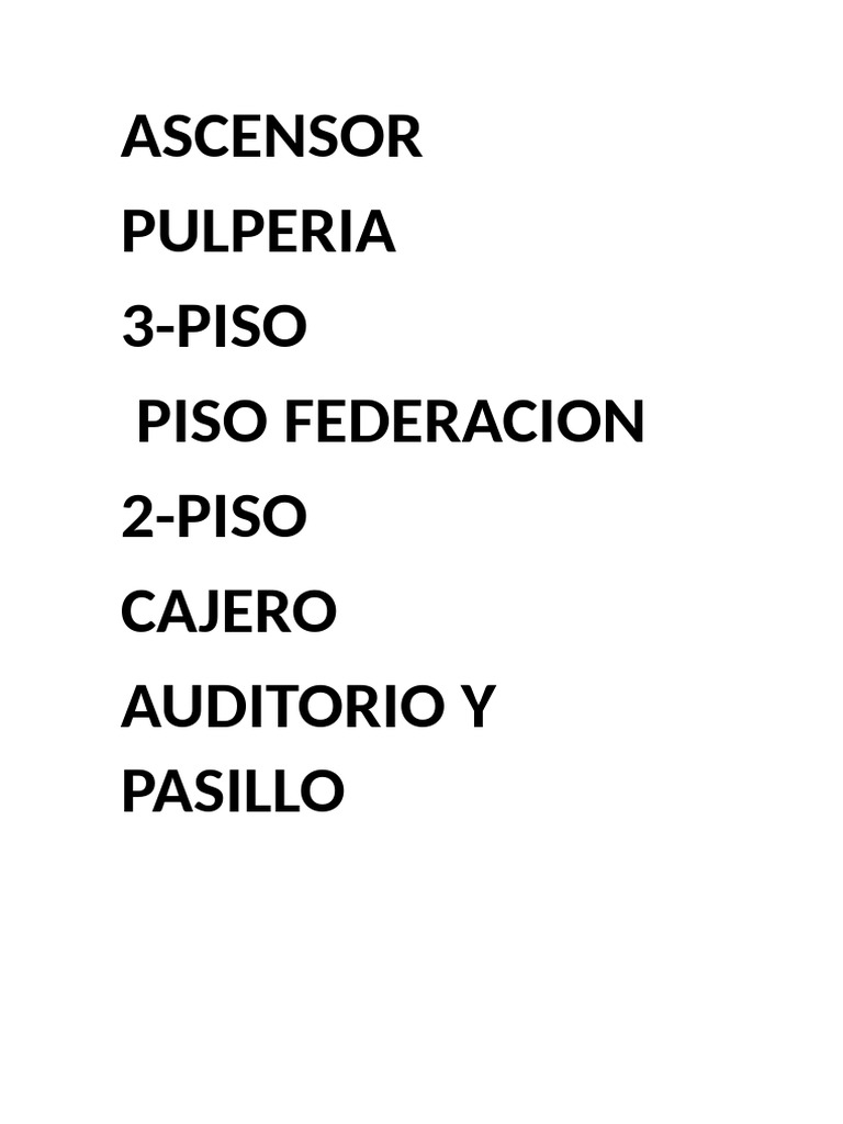 Ascensor | PDF