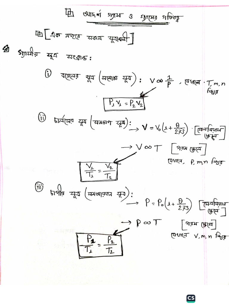 Ideal Gas (All Formula) | PDF