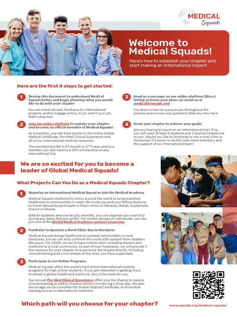 Welcome To Medical Squads | PDF | Medicine | Public Services