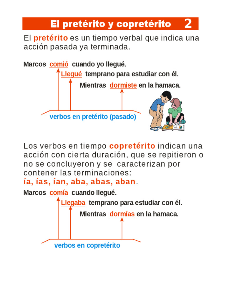 Preterito y Copreterito | PDF