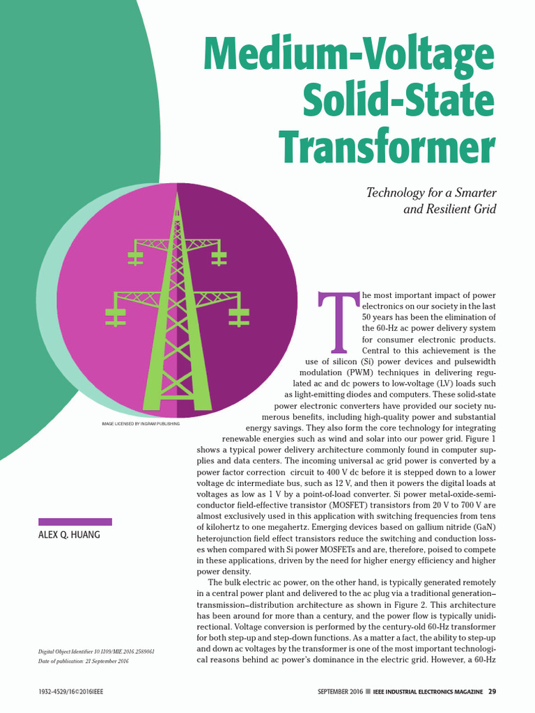Medium-Voltage Solid-State Transformer Technology For A Smarter and ...