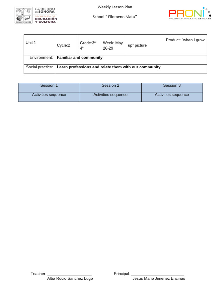 3rd 4th Grade Lesson Plan May June | PDF | Learning | Teaching