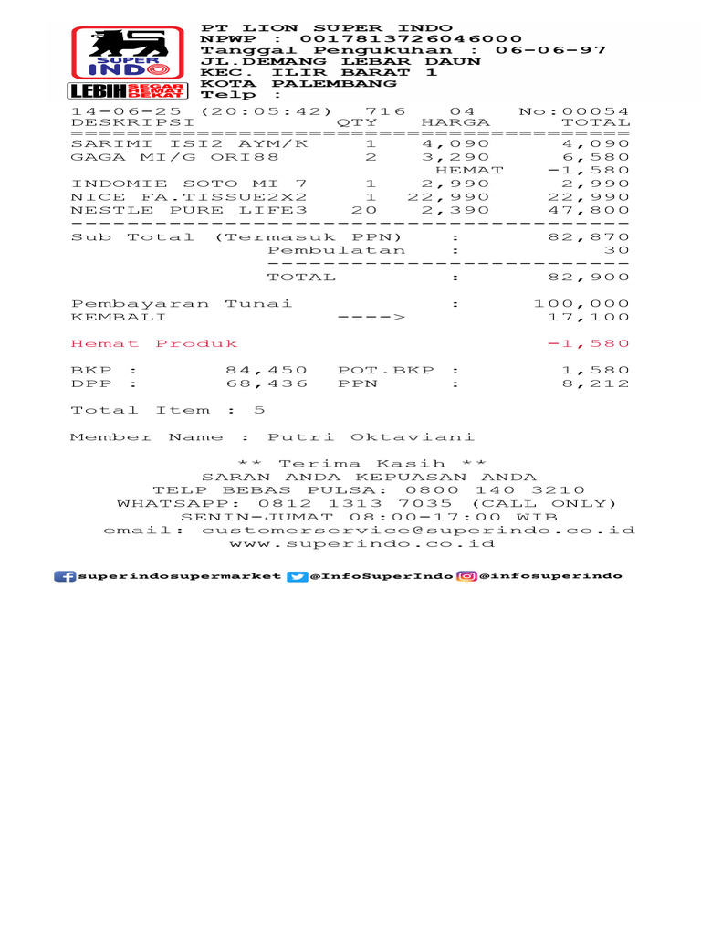 E-Receipt 250614200721 | PDF