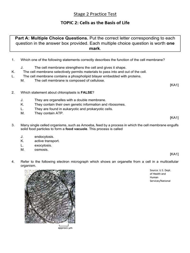 Biology Saints SAT2 2021 FT | PDF | Cell (Biology) | Cell Membrane