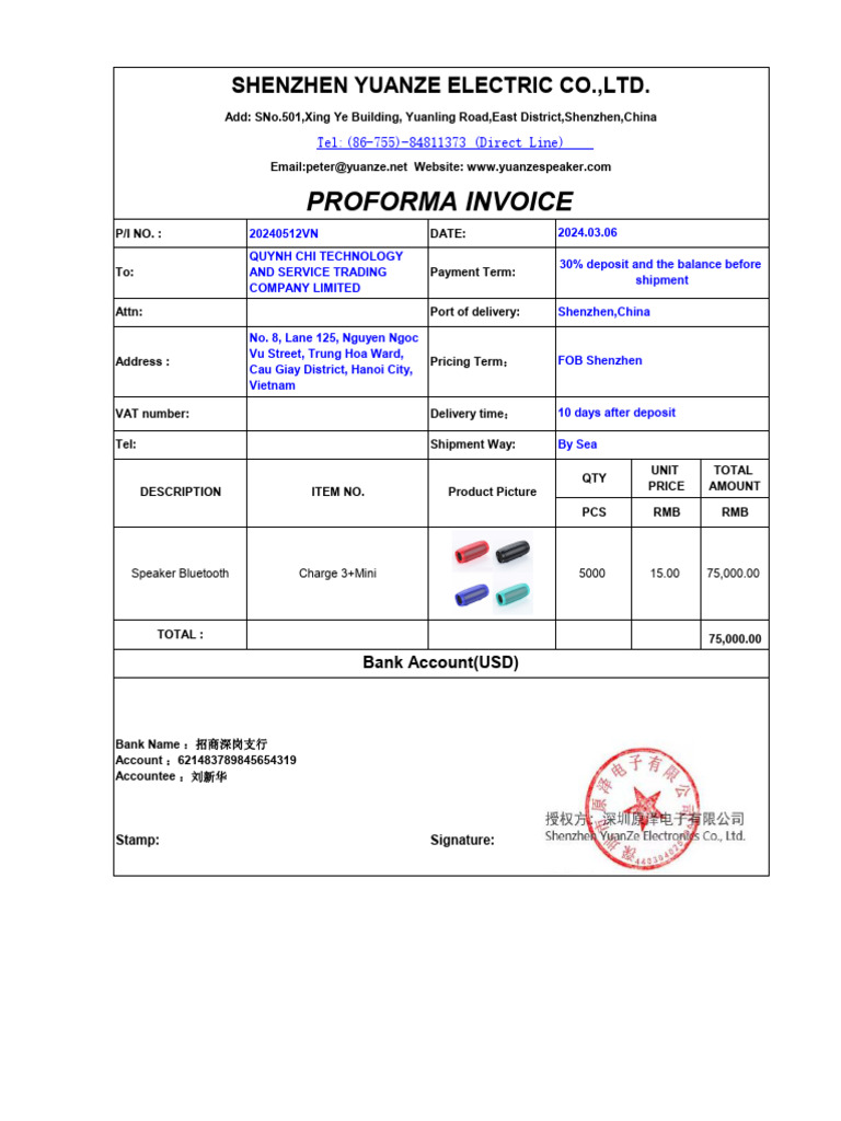 Pi Invoive 20240402vn | PDF
