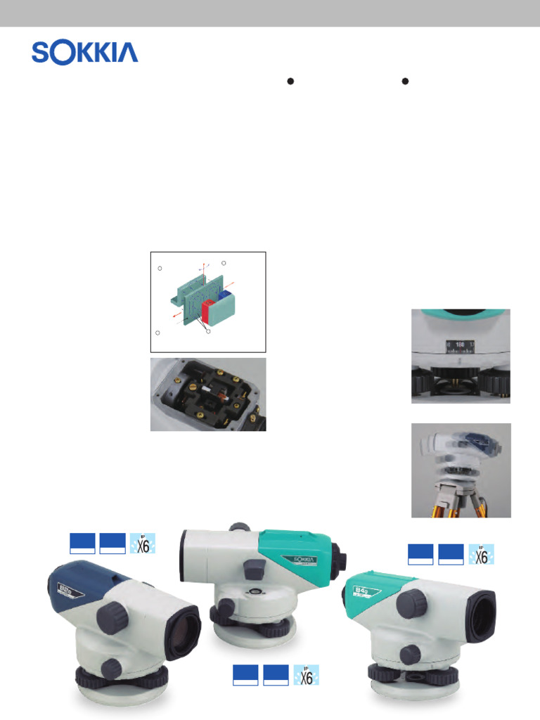 Sokkia B Series Automatic Levels Overview | PDF | Electromagnetic ...