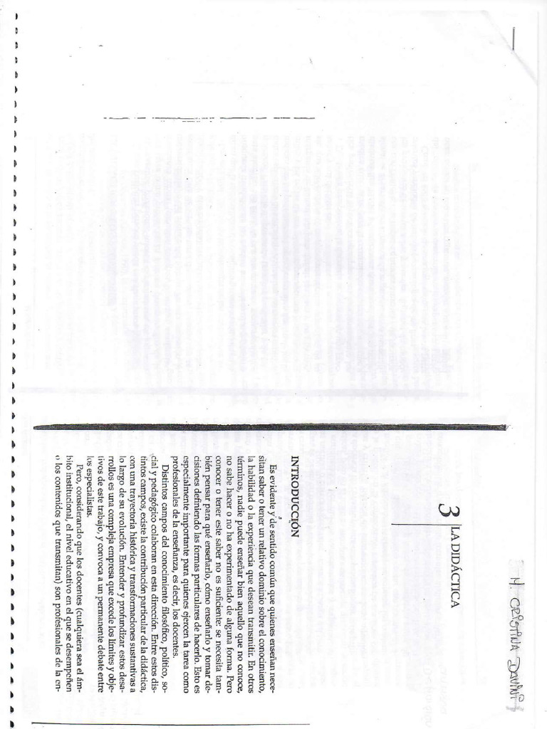 Metodos de Ensenanza. Davini. Cap. 3 | PDF