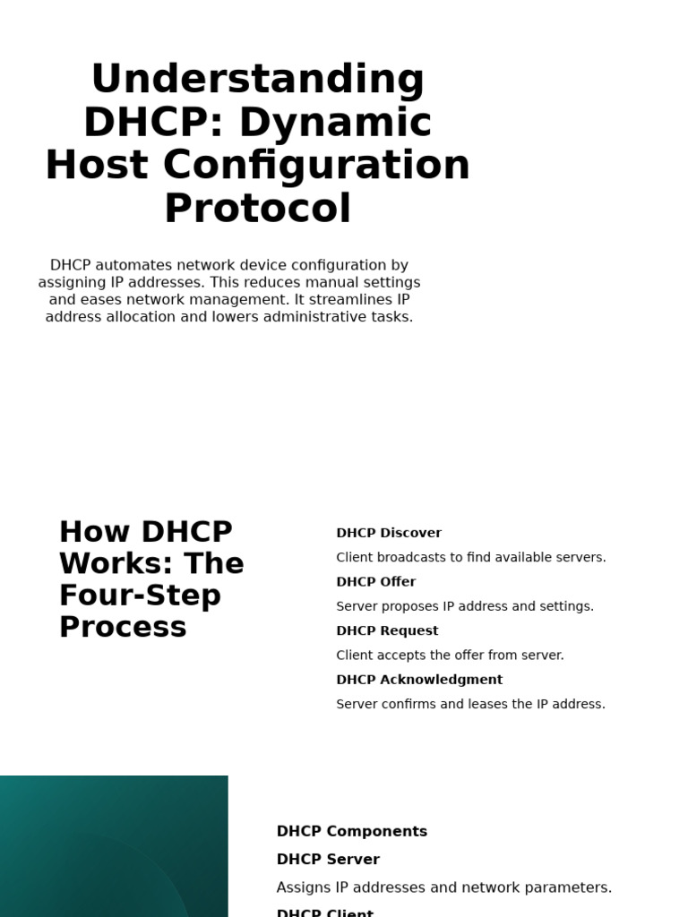 Understanding DHCP: Dynamic Host Configuration Protocol | PDF