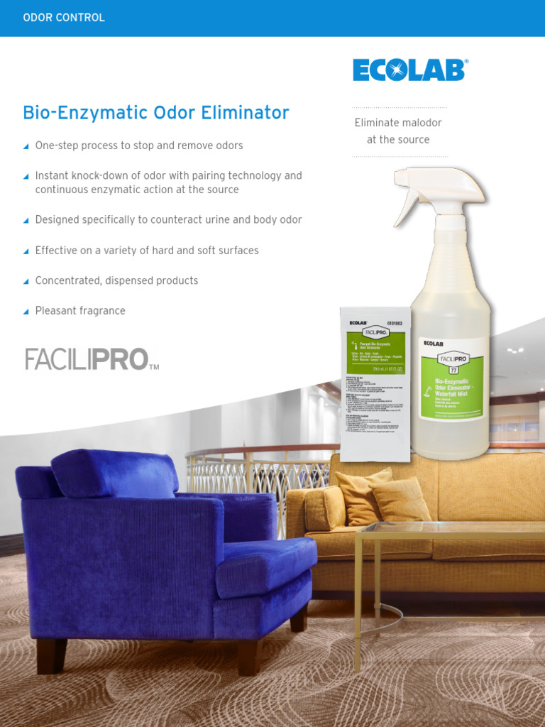 Ecolab Bio-Enzymatic Odor Eliminator | PDF | Odor | Olfaction