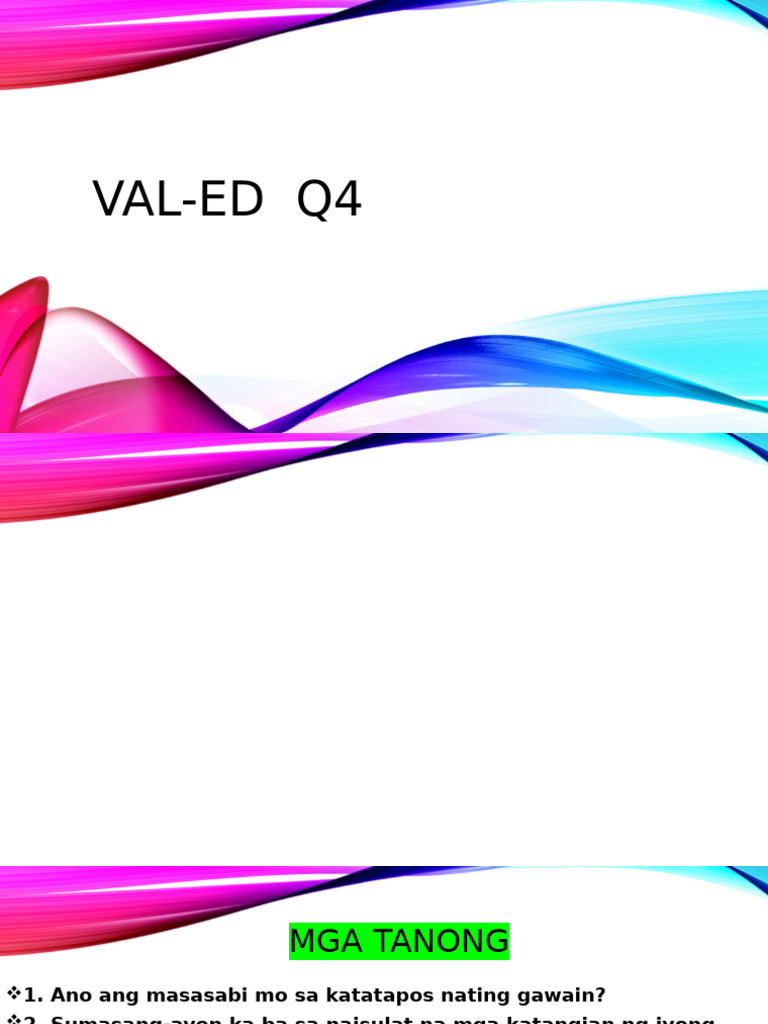 Val-Ed q4 | PDF