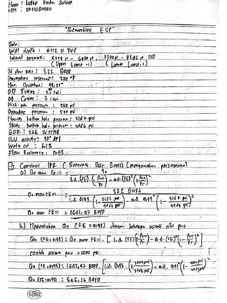 Rework ESP - Luthfi Rindra Salam - 211910801020 | PDF
