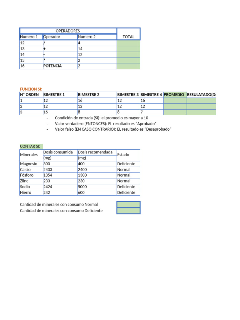 Practica Excel 2 | PDF | Elementos químicos | Átomos