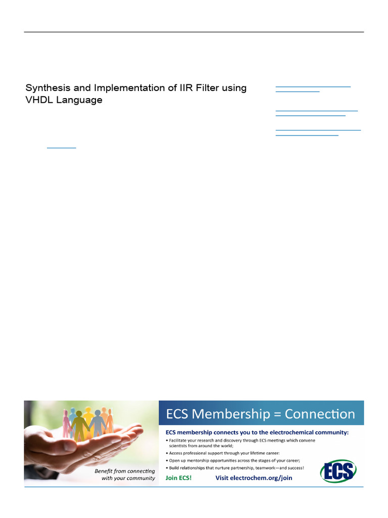 IIR Filter Design with VHDL Implementation | PDF | Digital Signal ...