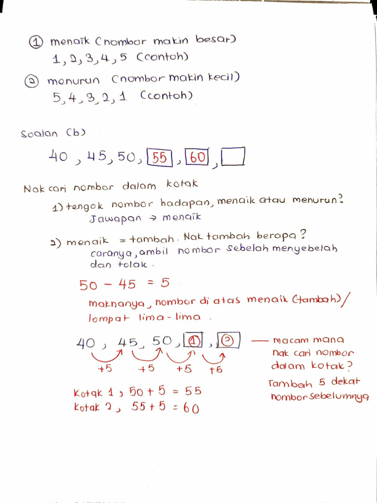 NDK Falih - Pola Nombor | PDF