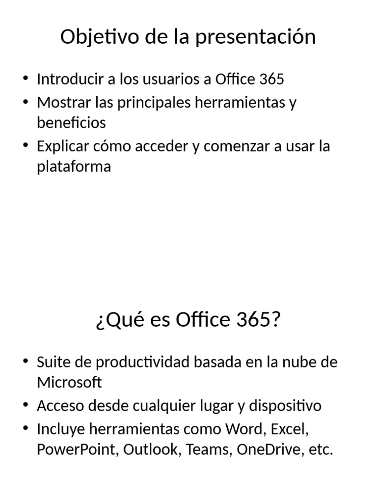 Presentacion Office365 | PDF