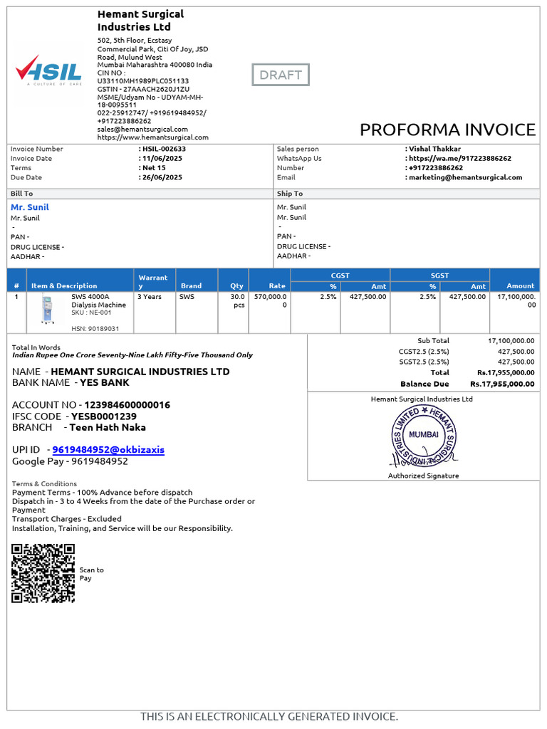 Hsil 002633 | PDF | Economy Of India | Payments