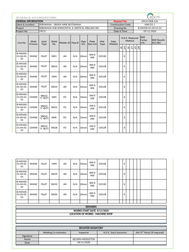 Nde Request Form - Deb - Cradle | PDF | Electric Heating | Electricity