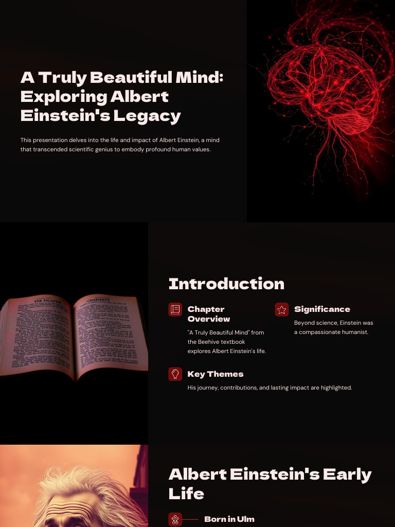 A Truly Beautiful Mind Exploring Albert Einsteins Legacy | PDF | Albert Einstein | Physics