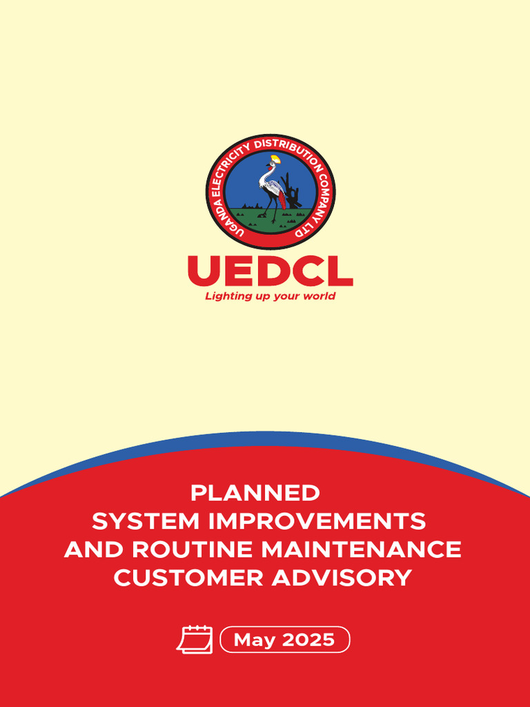 UEDCL May 2025 Planned Shutdown | PDF | Equipment | Manufactured Goods