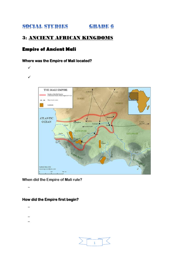 Ancient Kingdoms in Africa | PDF