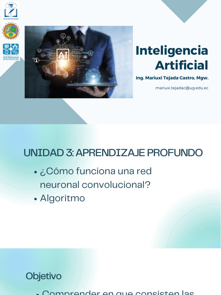 Unidad3 Redes Neuronales Convolucionales | PDF | Visión por computador ...