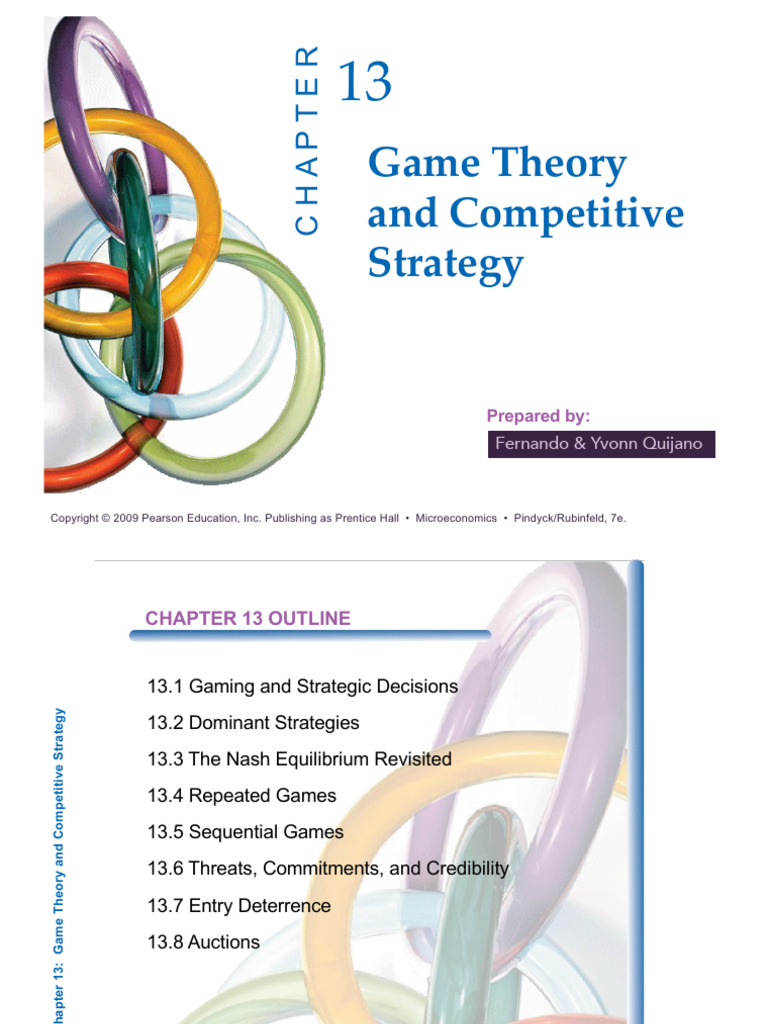 10. Game Theory and Competitive Strategy - Compatibility Mode | PDF ...