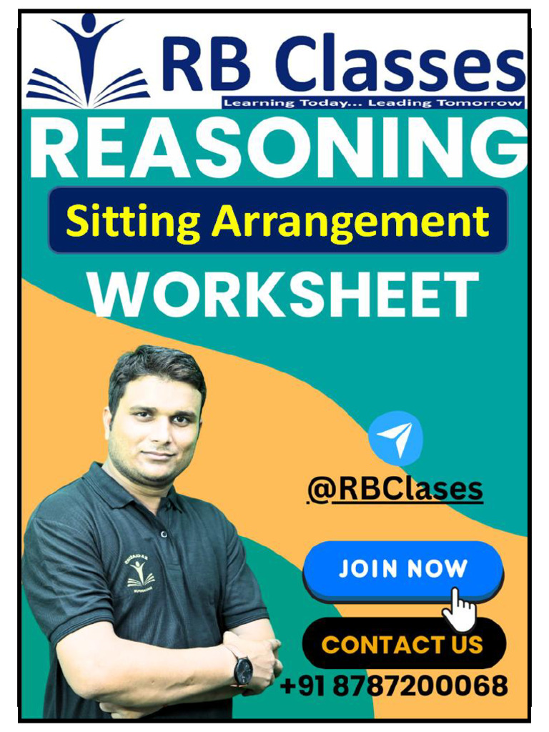 Sitting Arrangement Worksheet by Rakesh Sir | PDF