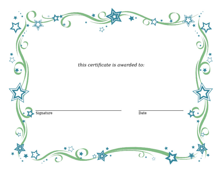 This Certificate Is Awarded To | PDF