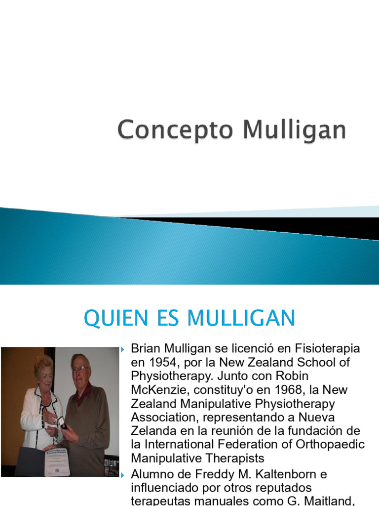 Concepto Mulligan en Fisioterapia Manual | PDF | Sistema musculoesquelético