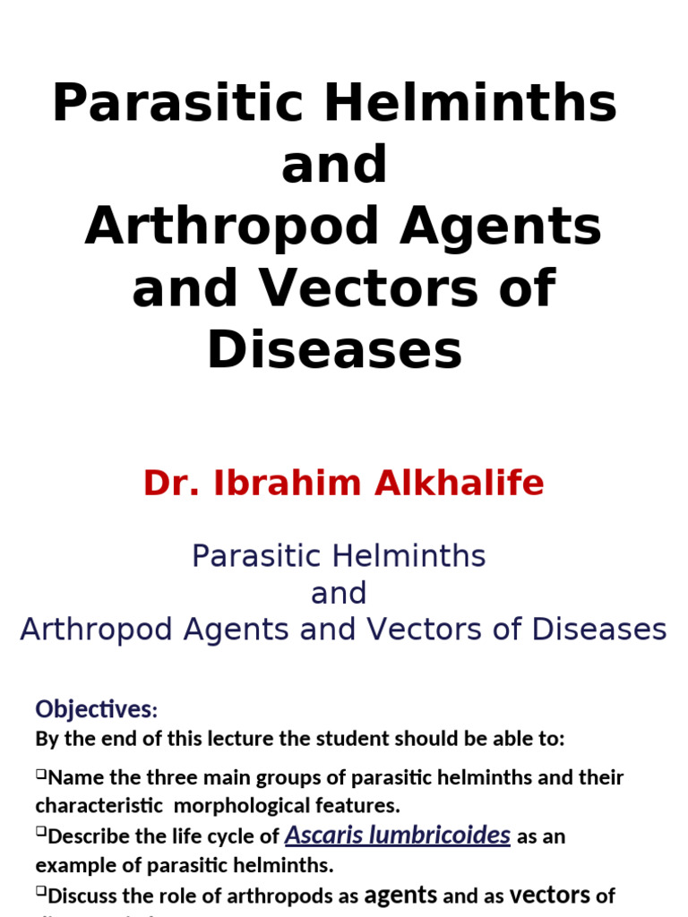 12 - Helminths and Arthropodes | PDF | Nematode | Parasitism