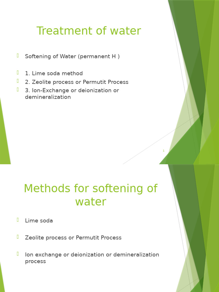 Treatment of Water Lime Soda Process | PDF | Sodium Carbonate ...