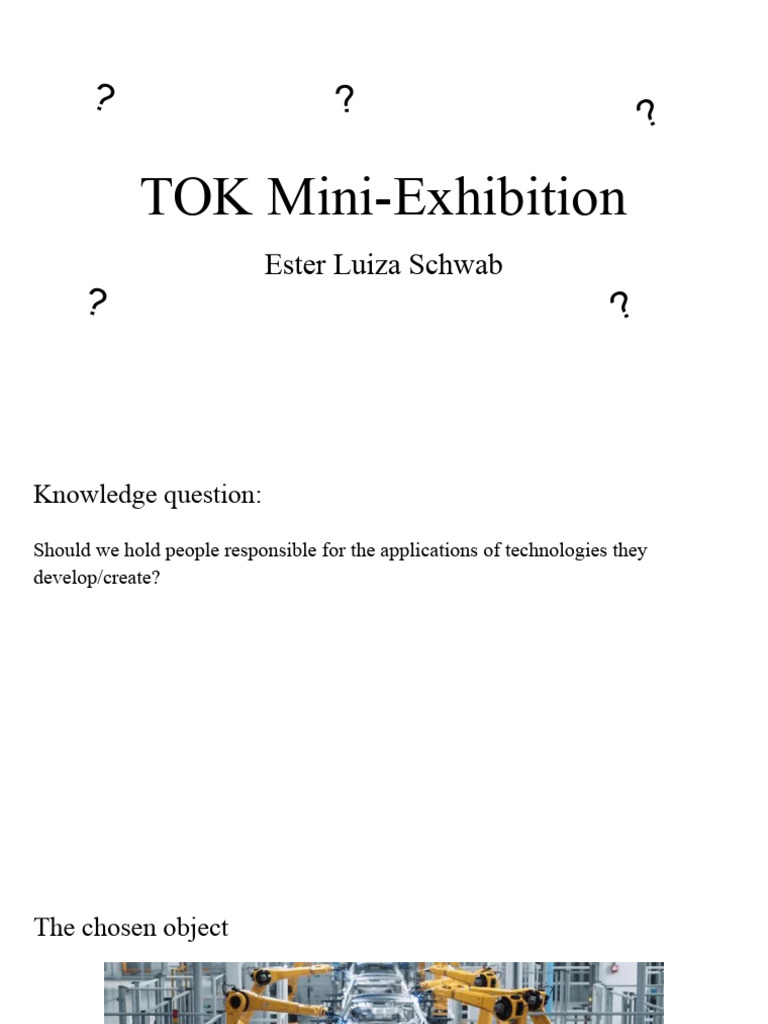 Ester Luiza Schwab - Mini-Exhibition - Knowledge & Technology-3 | PDF