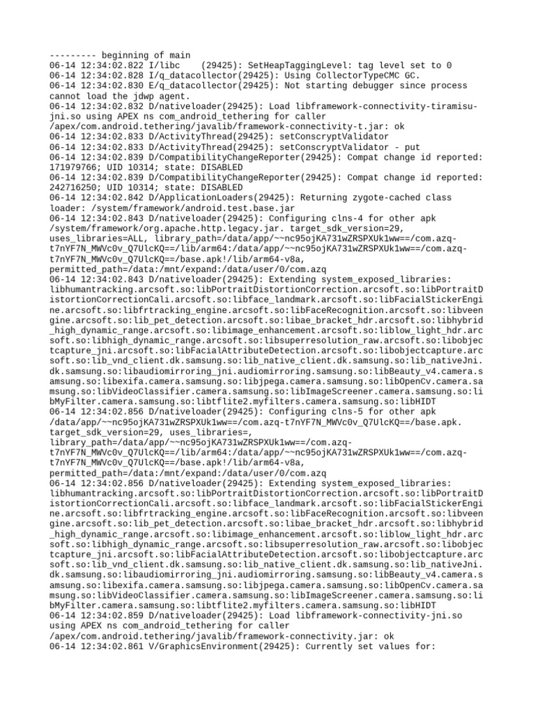 Android Log Analysis and Debugging Insights | PDF | Computing | Software