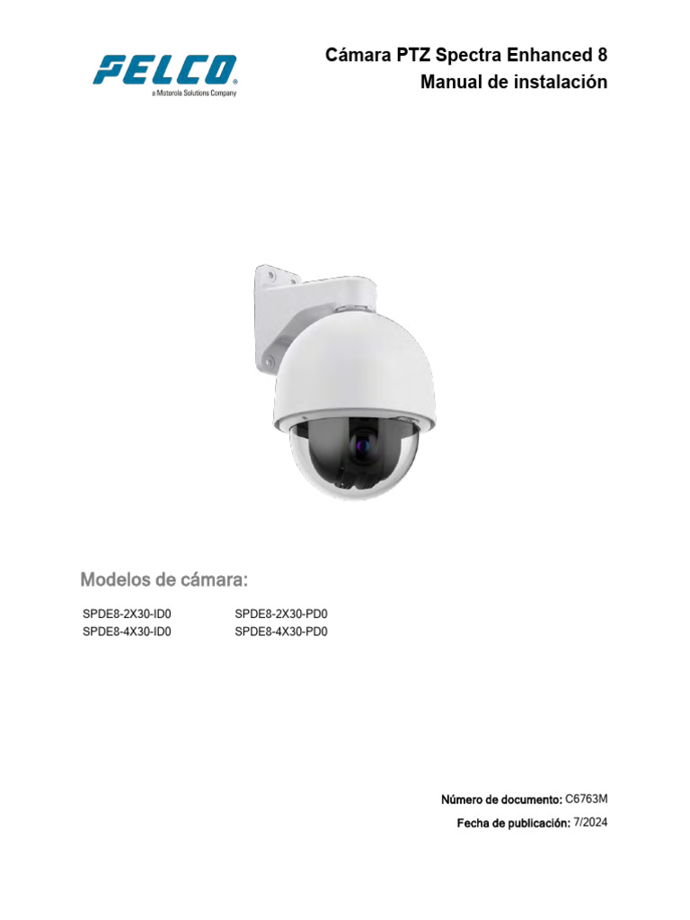 Pelco Spectra Enhanced 8 Installation Guide Es | PDF | Conector eléctrico | Placa de circuito ...