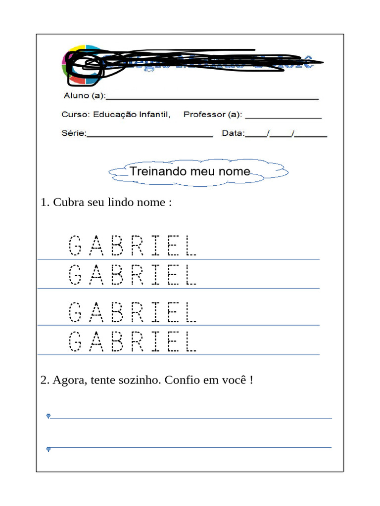 Atividade Nome Gabriel | PDF