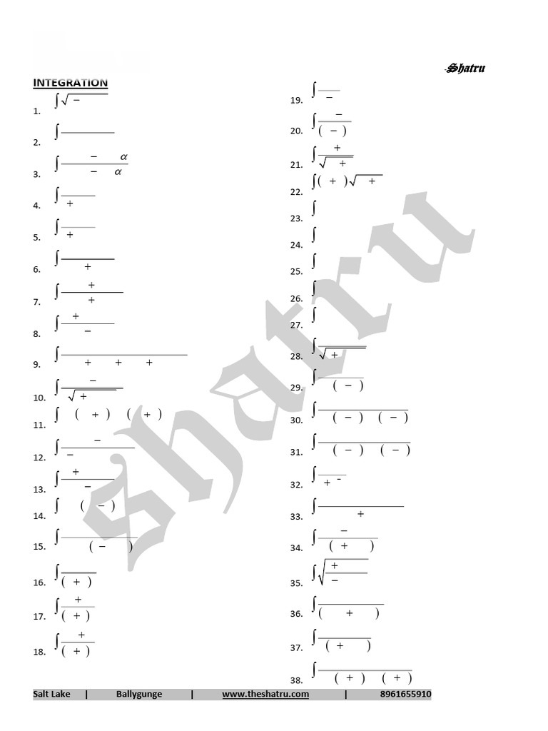 Integration Basics 2 | PDF