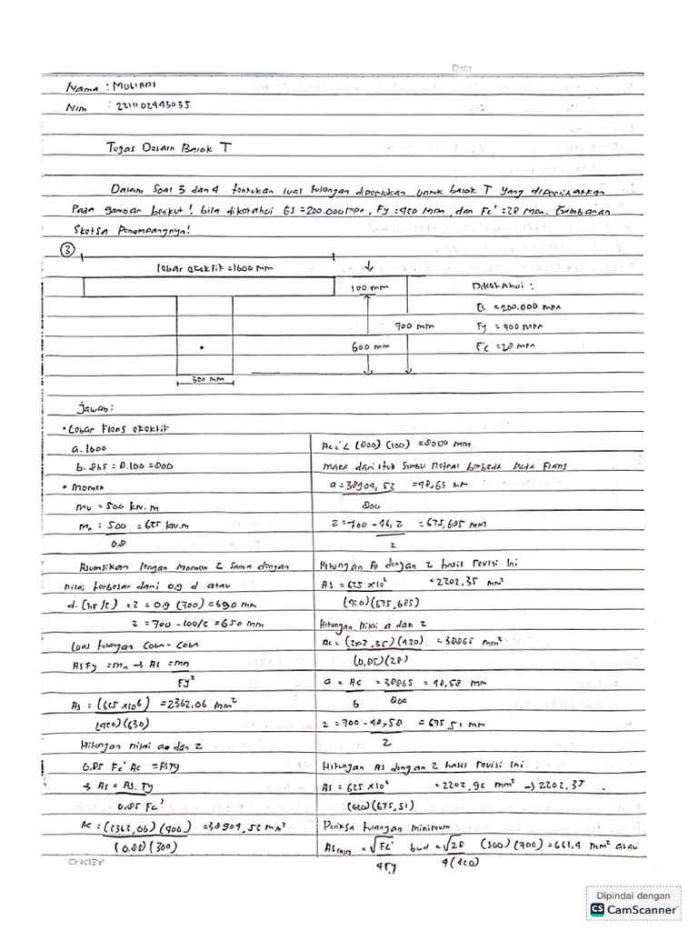 035 Muliadi Desain Balok T | PDF