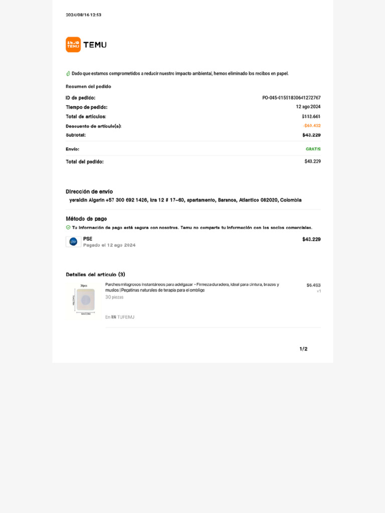 Temu Web Document | PDF