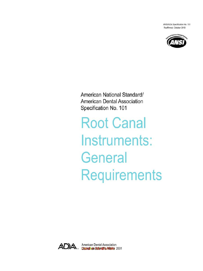 ANSI ADA Specification No 101-2001 (2010) | PDF