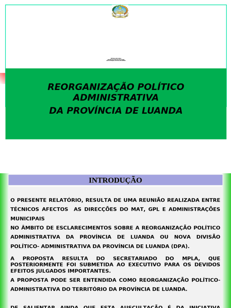 Relatório Dpa Luanda Mat | PDF