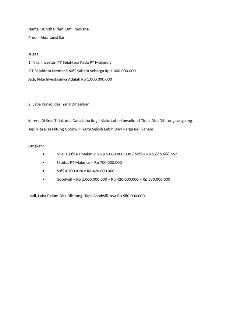Tugas Junitha | PDF