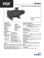 KSB Pump Multitec Spec | PDF | Pump | Chemical Engineering