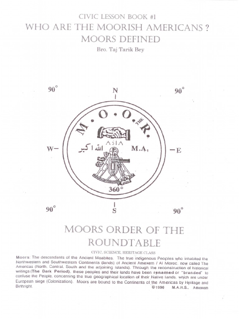 Who Are The Moorish American, Moors Defined - BOOK #1 | PDF