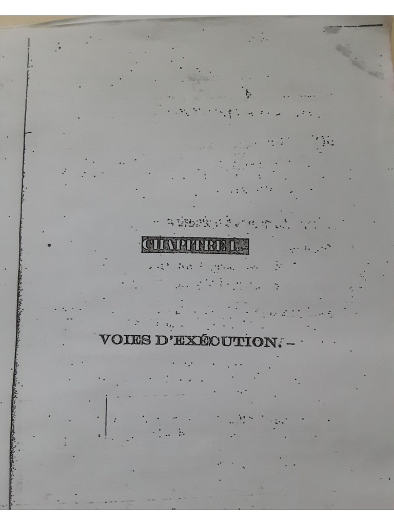 Voies D'exécution 1 | PDF